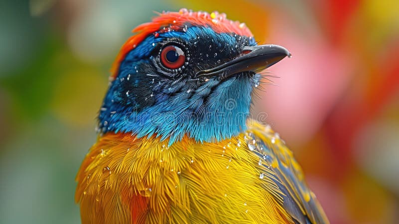 Colorful Bird Printout stock illustration. Illustration of colorscapes ...