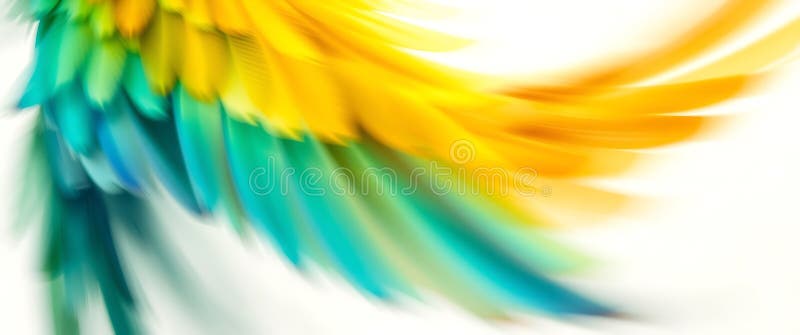 Colorful Bird Wing in Motion Showcasing Dynamic Movement and Vivid Hues ...