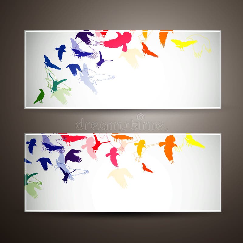 Colorful Birds stock illustration. Illustration of flyer - 31148406
