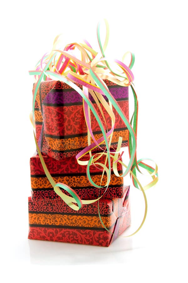 Colorful Birthday Party Cake with Candles. Birthday, Party and Family ...