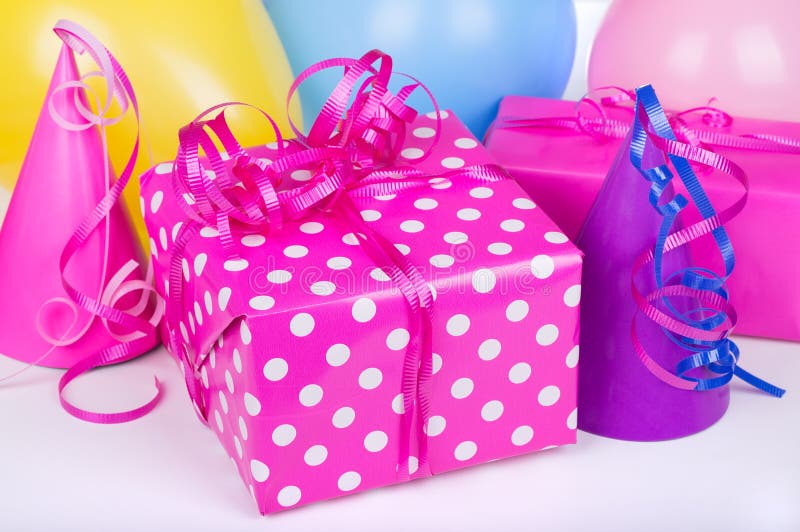 Colorful Birthday Present stock photo. Image of event - 48771384