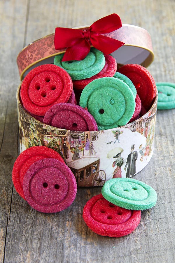 Colorful biscuits buttons stock photo. Image of gift - 42156174