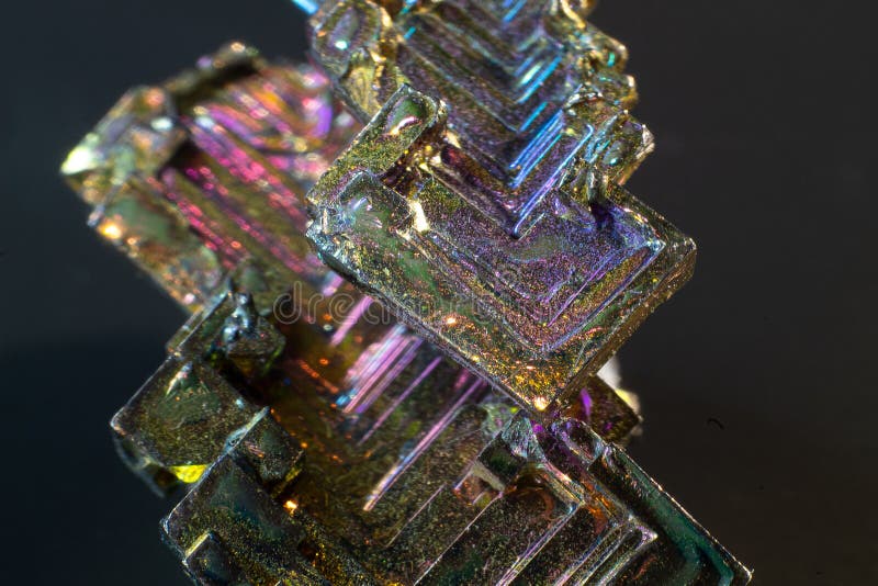 Colorful Bismuth Element Metal Cluster Stock Photo - Image of detail ...