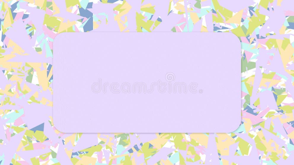 Colorful Bits Cuts Modern Collage Card for Invitation Stock ...