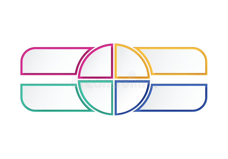 Colorful, Blank Infographics Options, Four Steps. Stock Vector ...