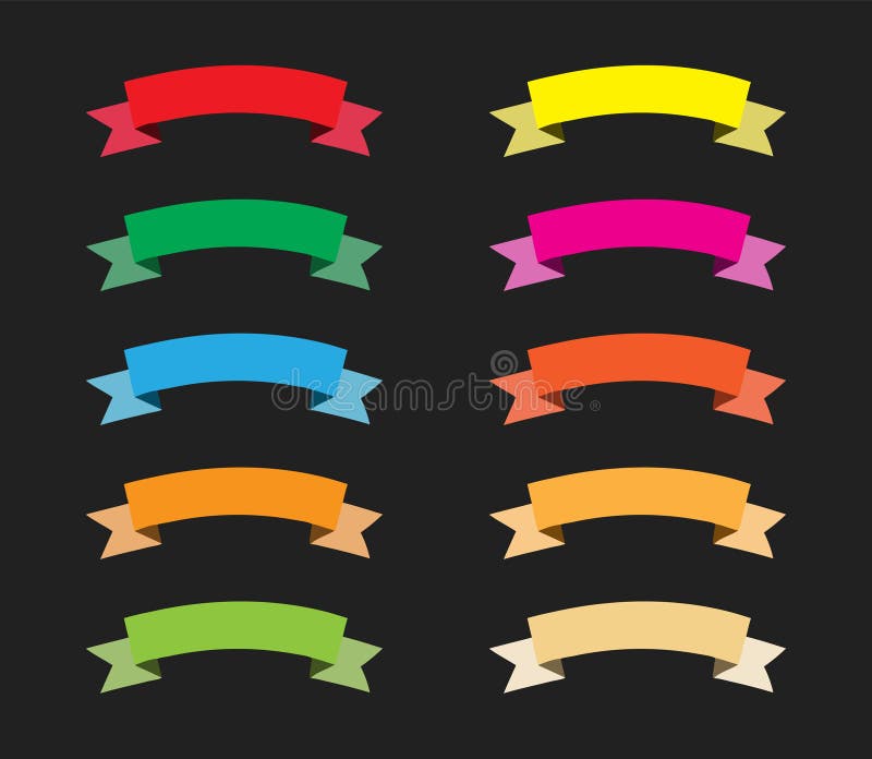 Colorful Blank Ribbons and BannersColorful Blank Ribbons and Banners ...