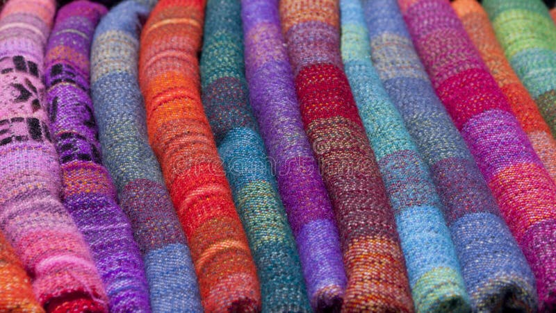 Colorful Blanket Made of Wool Stock Photo - Image of colors, cover: 5401972