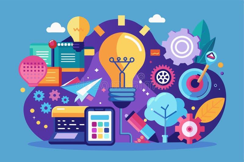 A Colorful Blend of Design Thinking Elements Showcases Innovation and ...