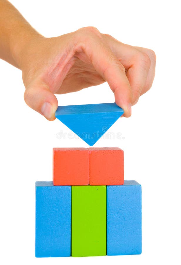 Colorful block stock photo. Image of create, preschool - 20841876