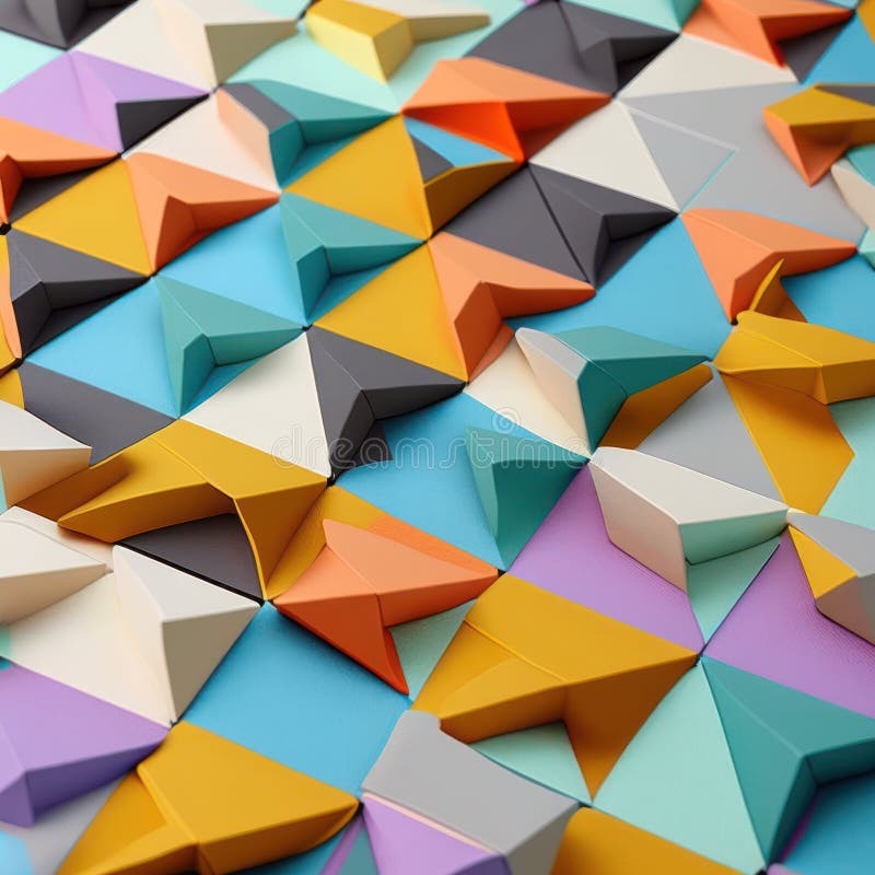 Colorful Block Pattern Tile for Creative Designs. Stock Illustration ...