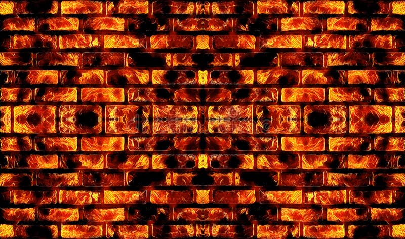 Colorful Block Tile Pattern Imitating Brick Wall Stock Illustration ...