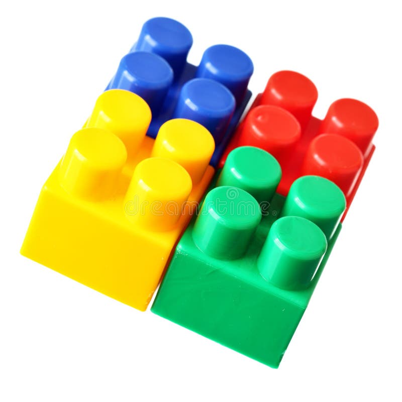Colorful blocks of meccano stock photo. Image of close - 17074376