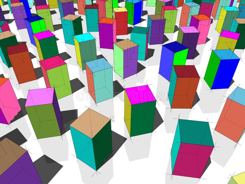 Colorful blocks stock vector. Illustration of random - 21238971