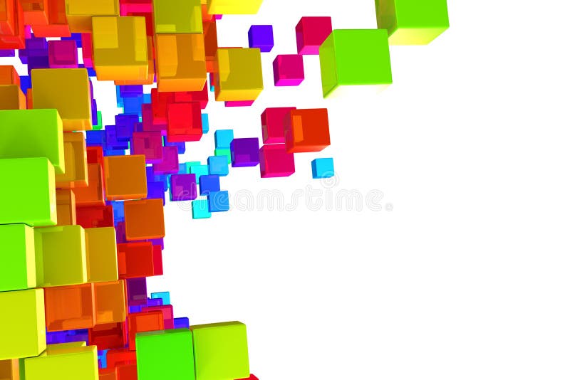 Colorful blocks stock illustration. Illustration of light - 28963079