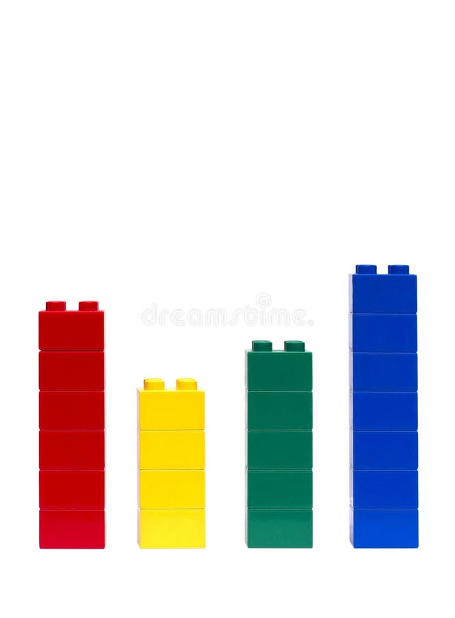 Colorful blocks graph stock photo. Image of creativity - 35321144