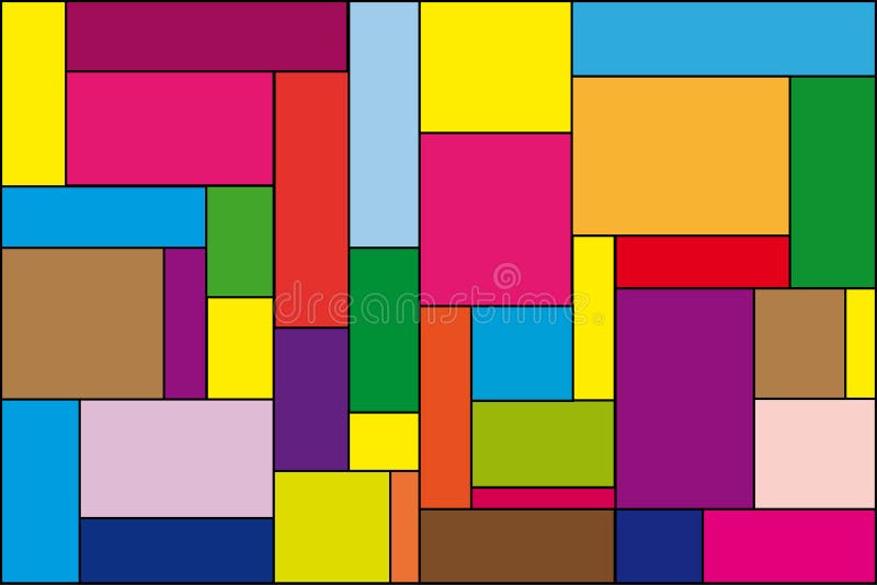 Colorful blocks stock vector. Illustration of blue, graphic - 81237034