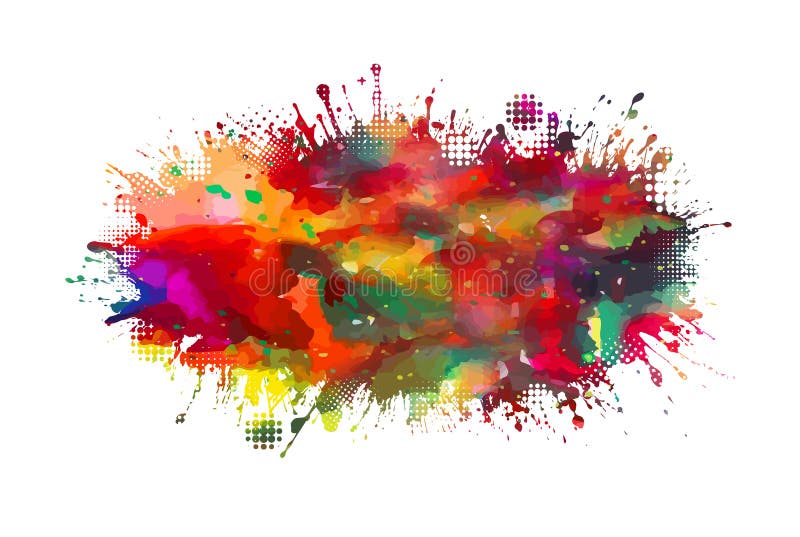 Colorful Blot on a White Background. Vector Illustration Stock Vector ...
