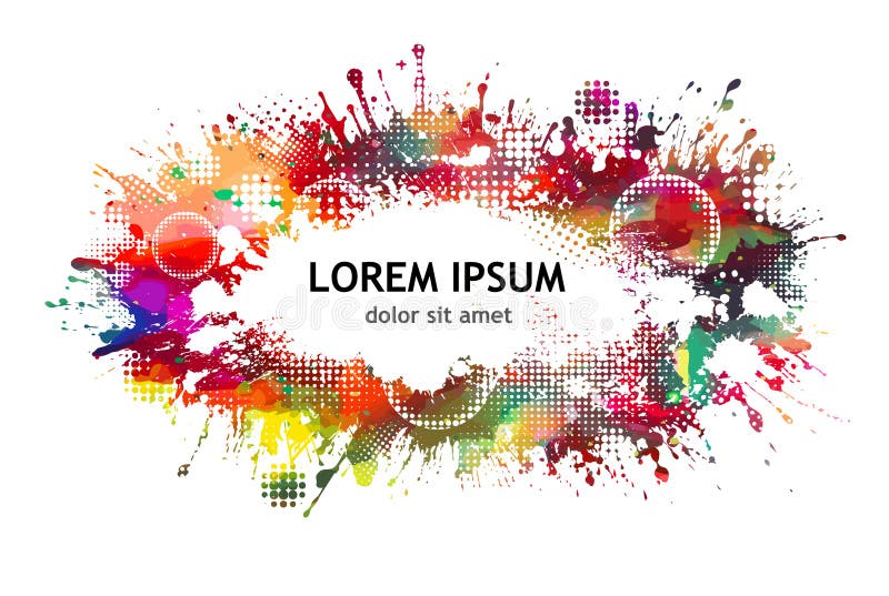 Colorful Blot on a White Background. Vector Illustration Stock Vector ...