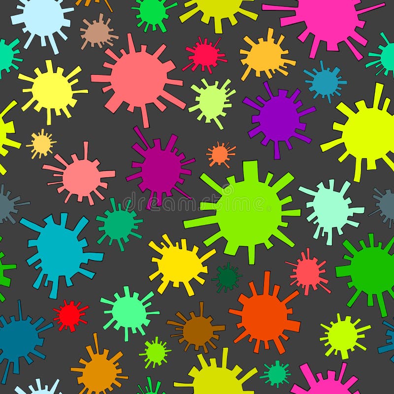 Colorful ink blots ring stock vector. Illustration of background - 29415432