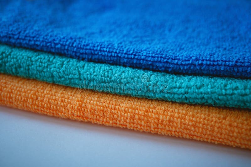 Colorful Blue Aqua Orange Cloth Object Backdrop Stock Photo - Image of ...