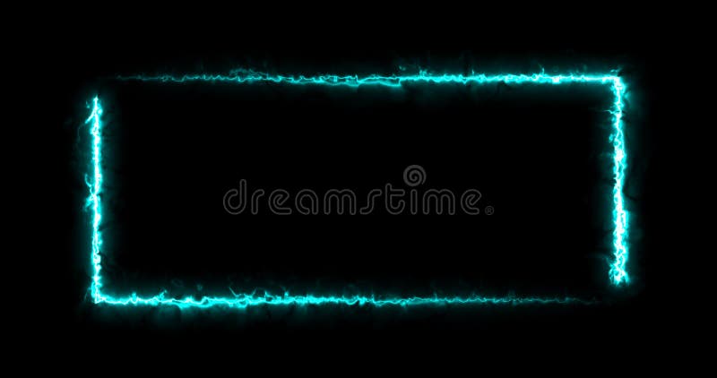 Colorful of Blue Rectangle Light Abstract Effect in Black Background ...