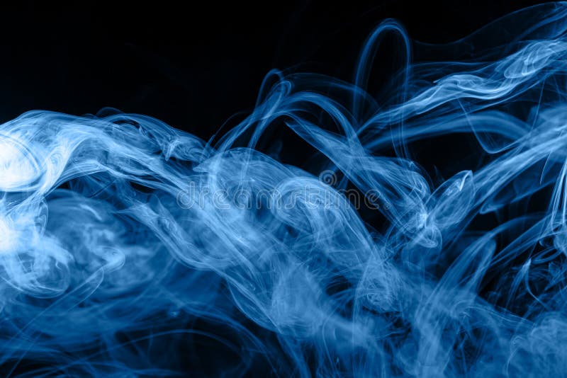 Colorful blue smoke stock photo. Image of flow, backdrop - 177402180