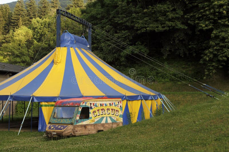 Colorful Circus Tent stock image. Image of carousel, clown - 26086283