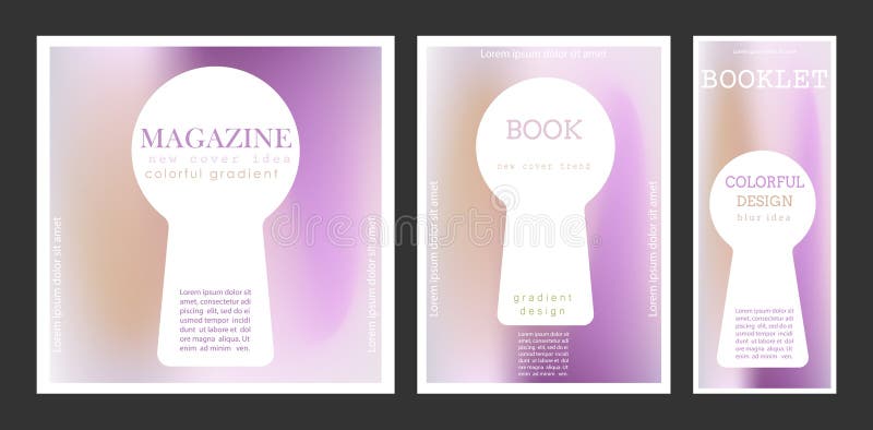 Colorful Blur. a Cover Template with a Gradient Stock Vector ...