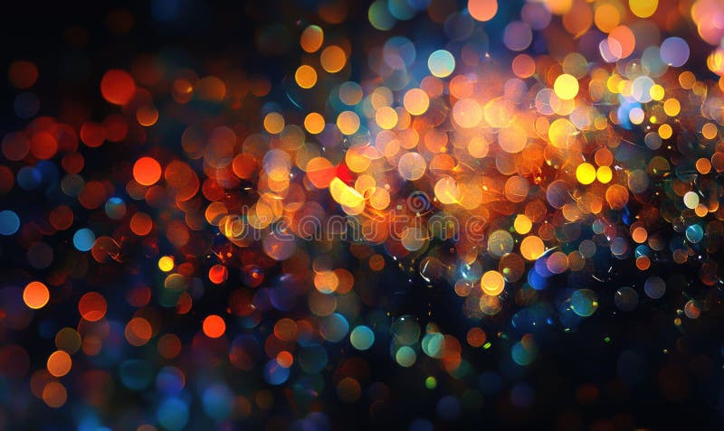 A Colorful, Blurry Image of Many Small Circles Stock Photo - Image of ...