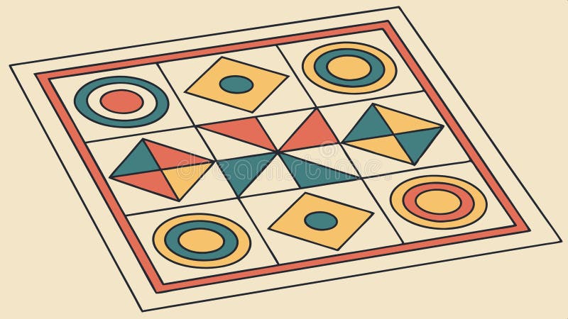 Colorful Board Game Vector Design, Abstract Game Pattern, Fun Leisure ...