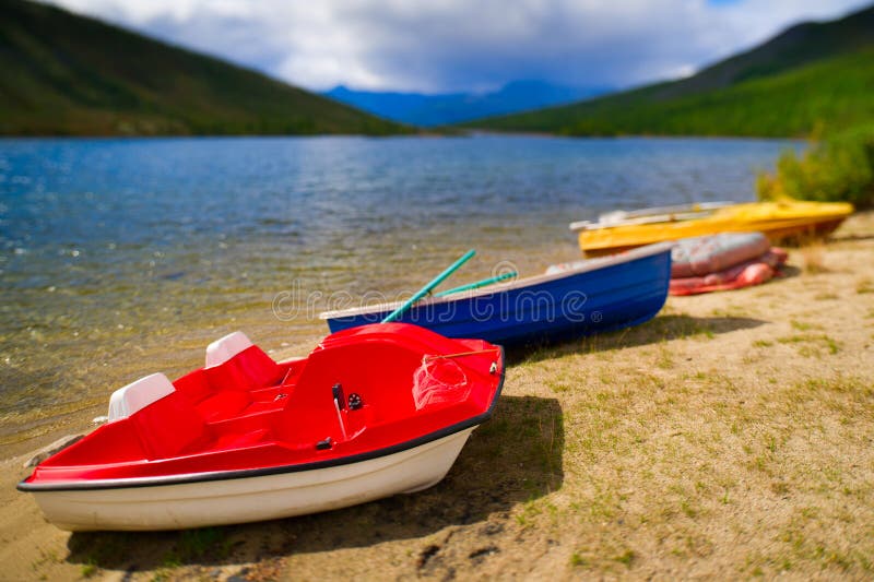Colorful boats stock image. Image of slope, island, stone - 27620181