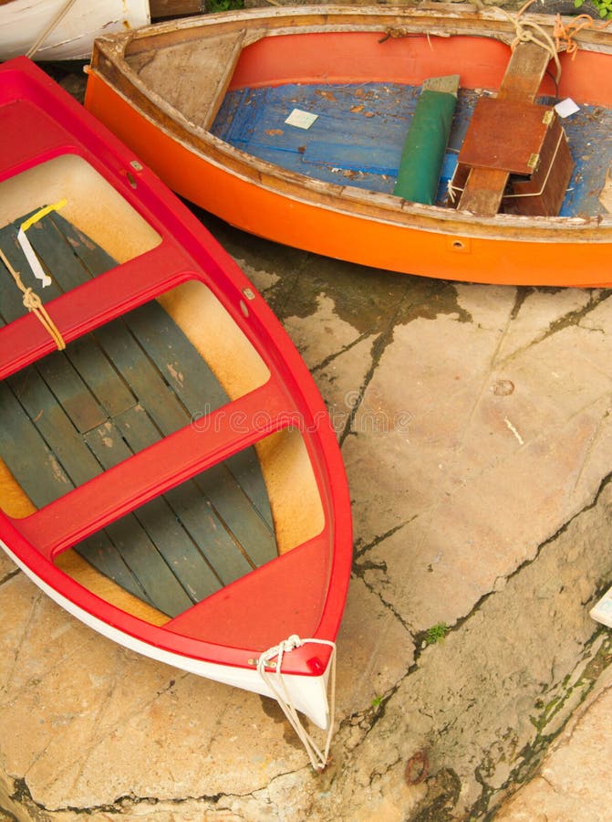 Colorful rowboats stock photo. Image of tranquility, idyllic - 15618088