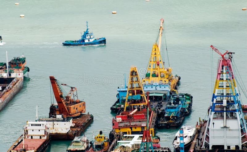 Colorful Boats in the Harbor Stock Image - Image of ocean, harbour ...