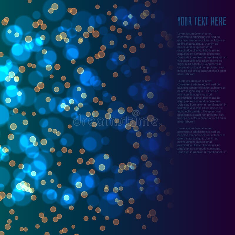 Colorful Bokeh Background. Vector Illustration Stock Illustration ...