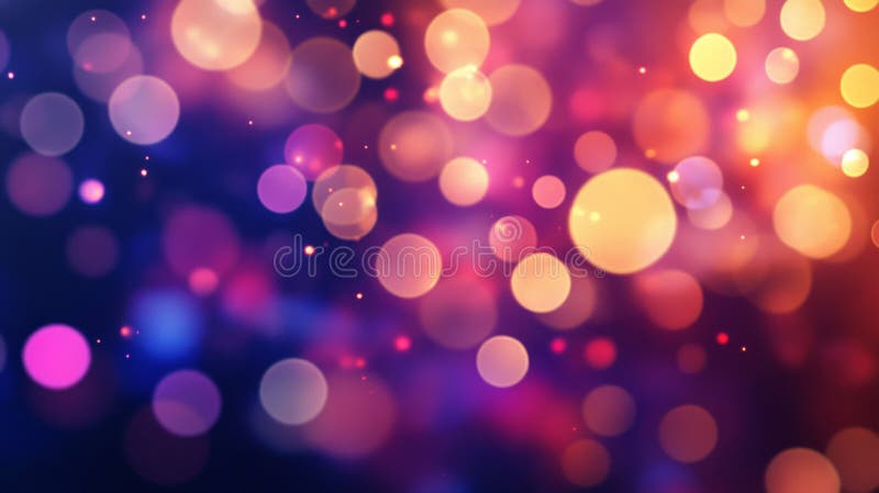 Colorful Bokeh Lights Abstract Background Stock Illustration ...