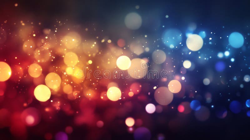Colorful Bokeh Lights Abstract Background Stock Illustration ...