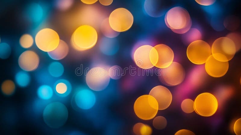 Colorful Bokeh Lights Abstract Background Stock Illustration ...