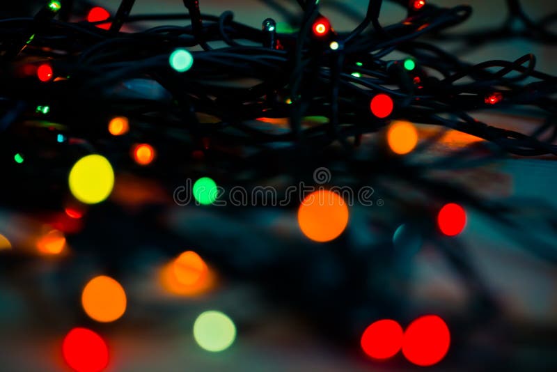 Colorful Bokeh Lights Background Stock Photo - Image of dark, blurred ...