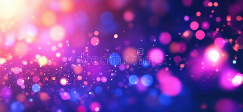 Colorful Bokeh Lights Creating a Dreamy Abstract Background for Design ...