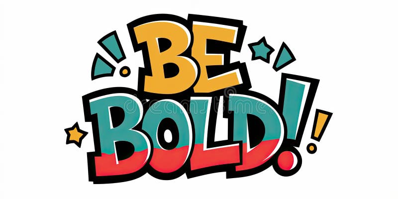 Colorful Bold Graffiti Style Typography with Dynamic Exclamation Marks ...