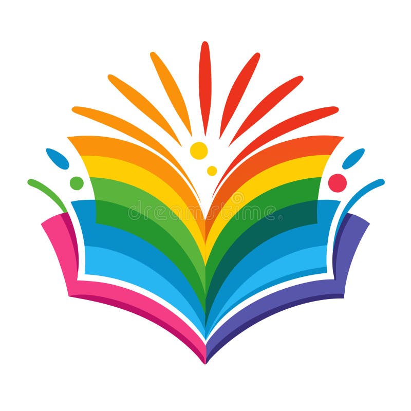 Colorful Book Vector Illustration, Education, Learning, Creativity ...