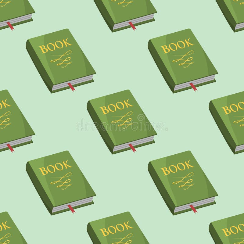 Colorful Book Vector Illustration Learn Literature Study Seamless ...