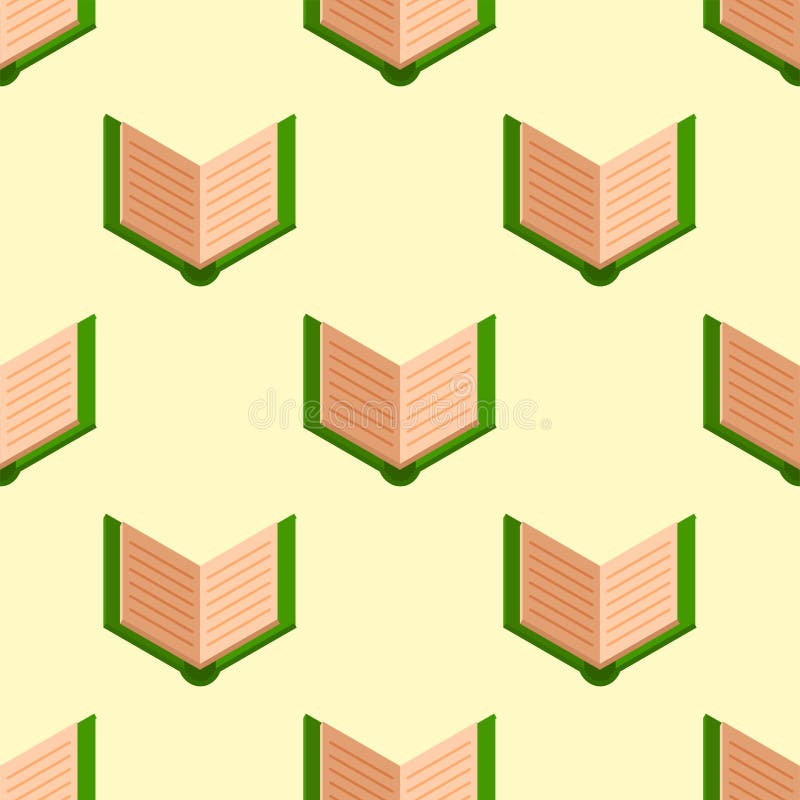 Colorful Book Vector Illustration Learn Literature Study Seamless ...