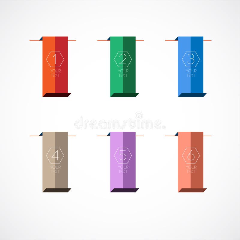 Colorful bookmark stock vector. Illustration of blank - 51163480