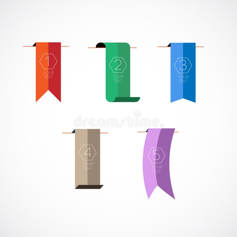 Colorful bookmark stock vector. Illustration of color - 51163488