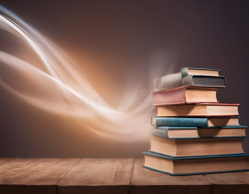 Colorful Books Against a Simple Pastel Backdrop, Banner, School ...