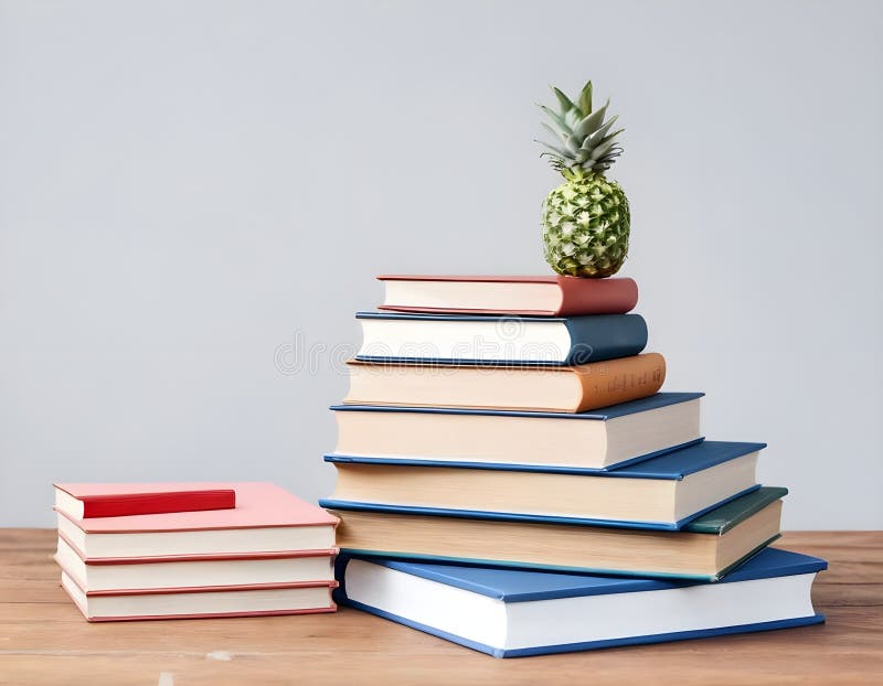 Colorful Books Against a Simple Pastel Backdrop, Banner, School ...
