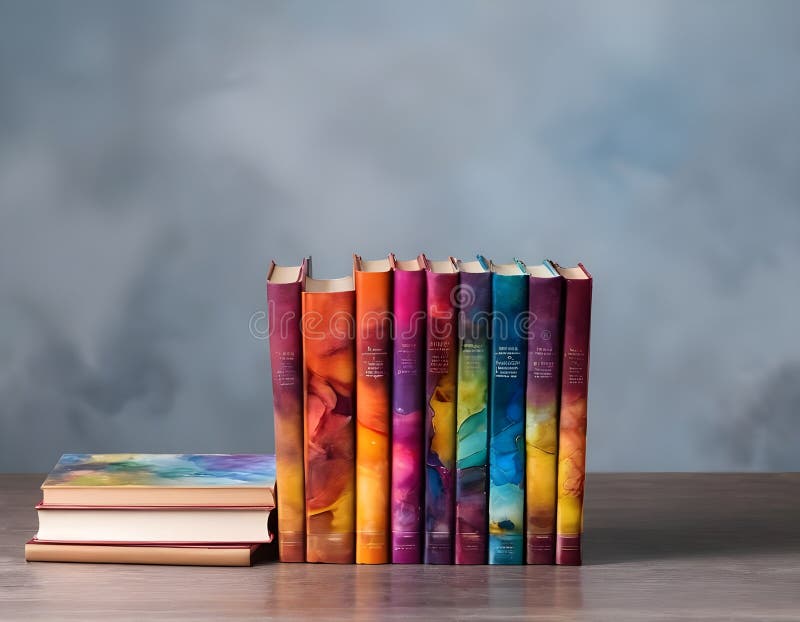 Colorful Books Against a Simple Pastel Backdrop, Banner, School ...