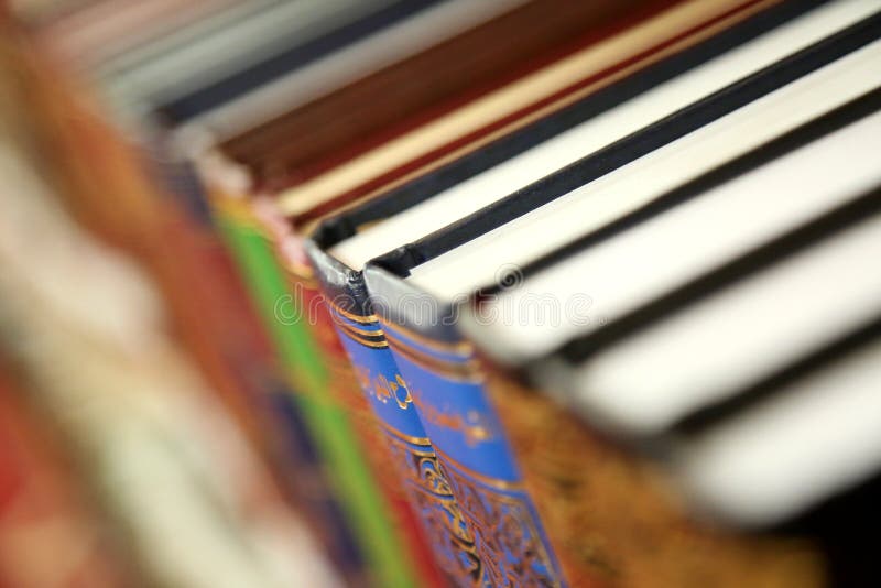 Colorful books stock photo. Image of detail, book, background - 54827540