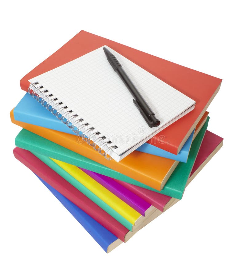 Colorful notebooks stock photo. Image of brochure, business - 11929448